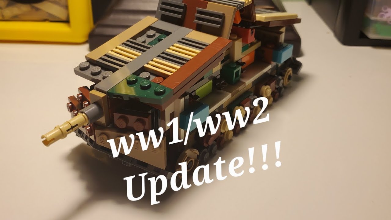 Lego custom Update: ww1 mark 4 and a7v tank/ ww2 stug 3 g 1:45 scale ...