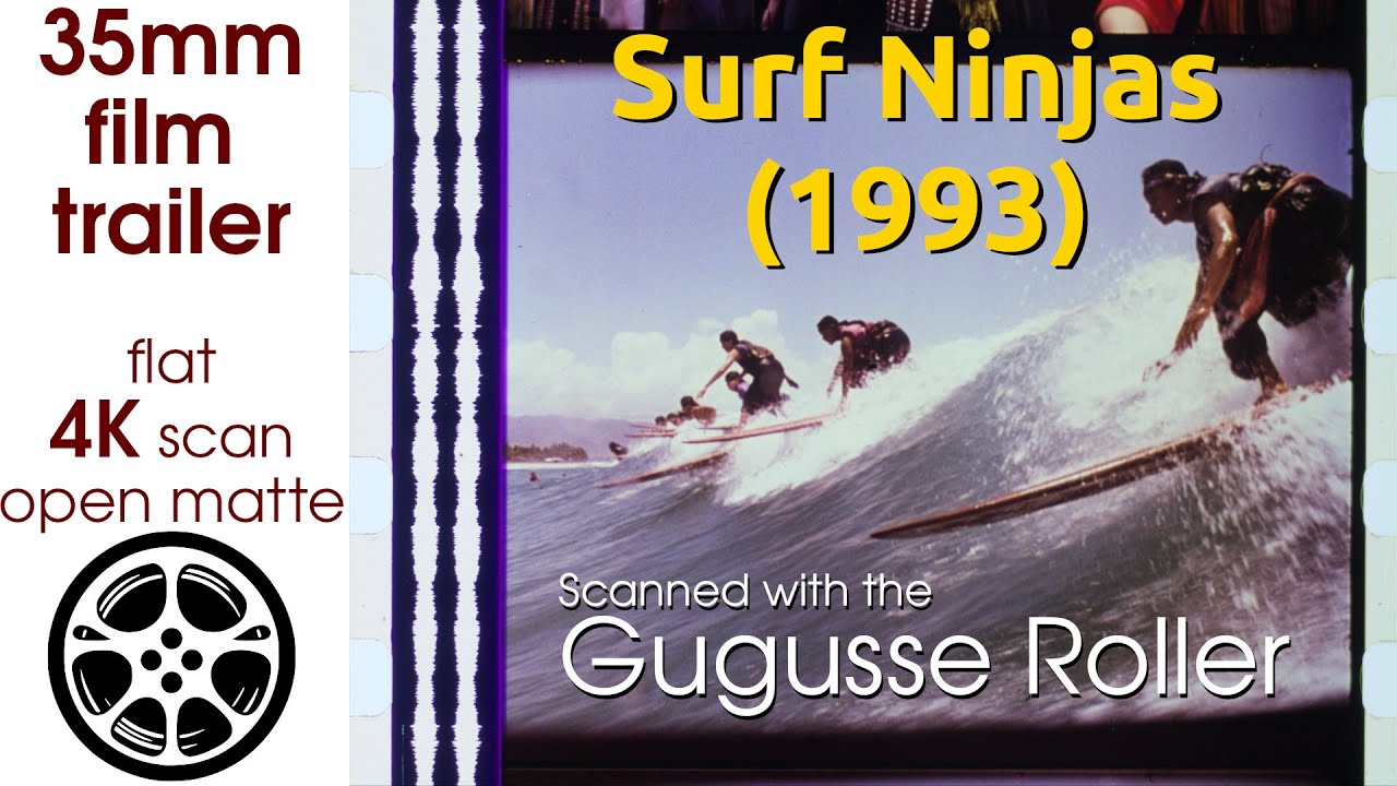 Surf Ninja (1993) 35mm film trailer, flat open matte, 4K *CROPPED - YouTube
