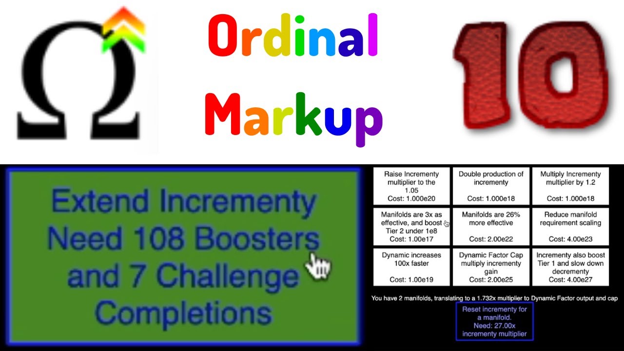 Ordinal Markup Episode 10: EXTENDING INCREMENTY! - YouTube