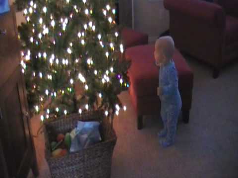 Connor and Christmas Tree - YouTube