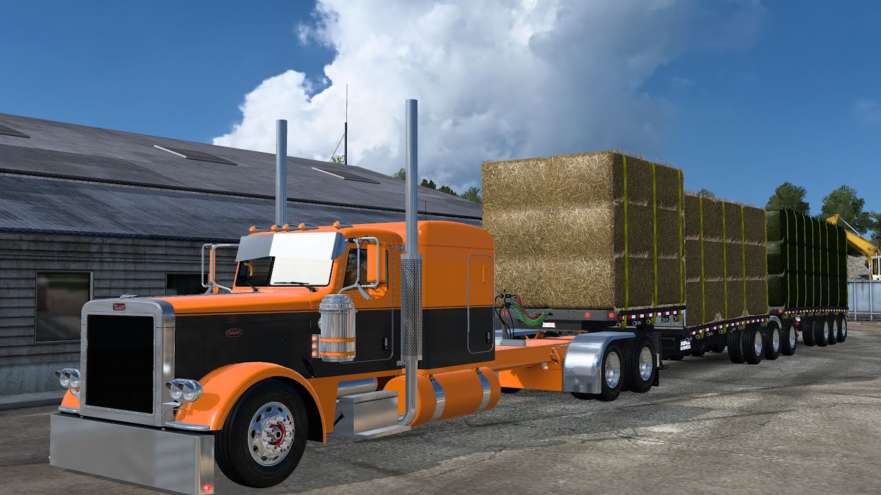 rollin 389 super b load hay - YouTube
