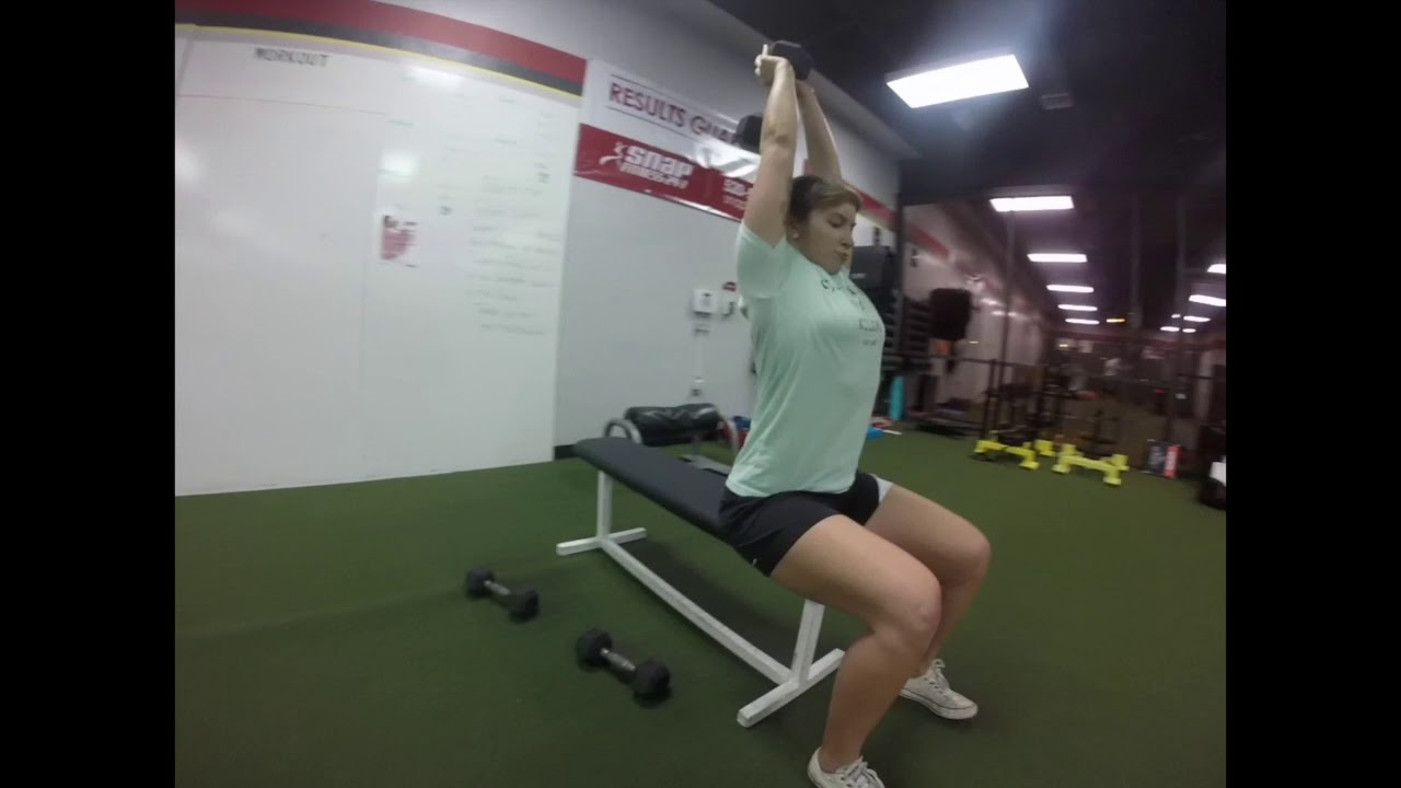 DB OH Tricep Extension - YouTube