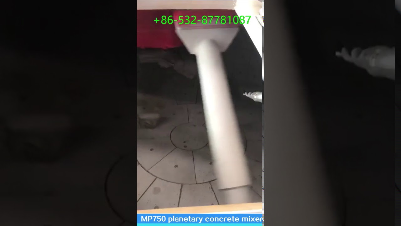 CMP750/500 Planetary concrete mixer in China - YouTube