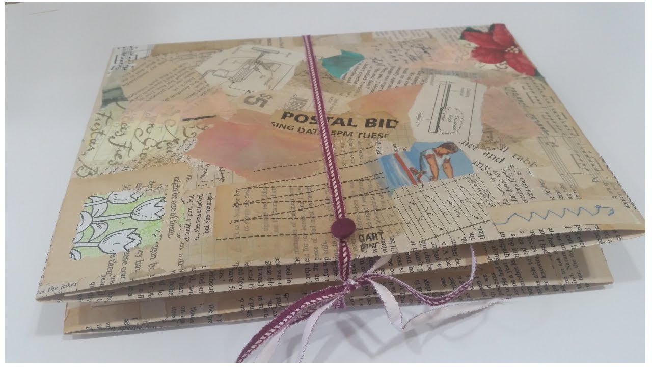 SCrap Box Collage Folder & Collage Cards | Ephemera Folder - YouTube