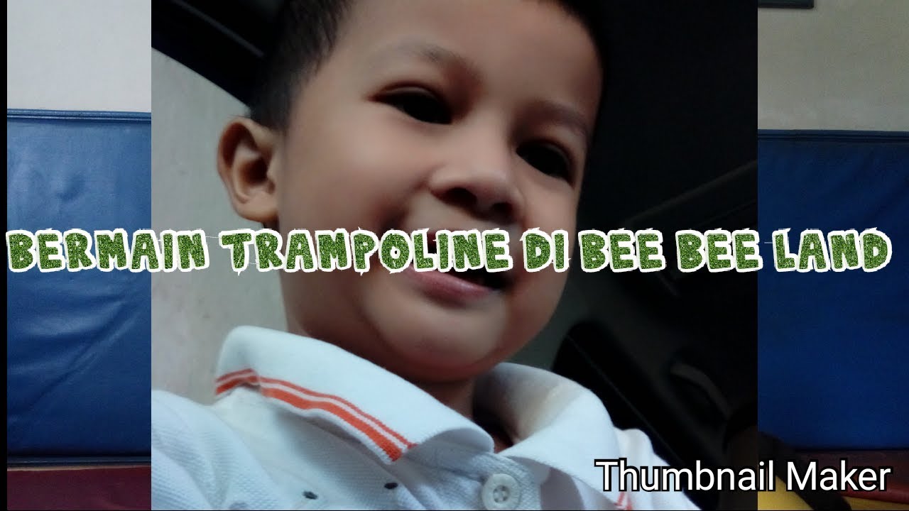 Bermain di bee bee land (part 1) || trampoline - YouTube
