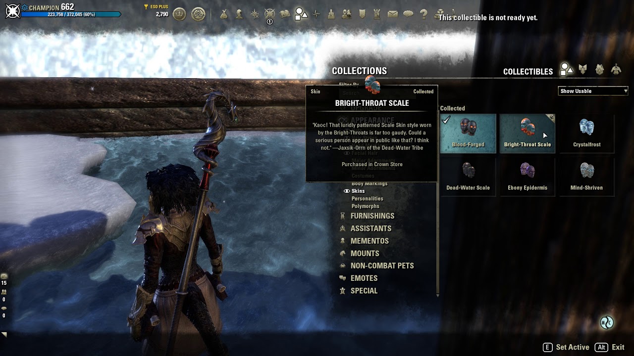Crystalfrost Skin Hair Color change on Argonian - YouTube