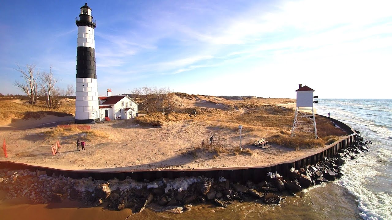 Drone tour! Big Sable Point lighthouse - YouTube