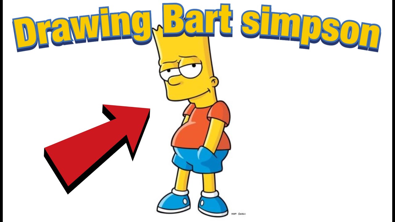 Drawing Bart Simpson (time lapse) - YouTube