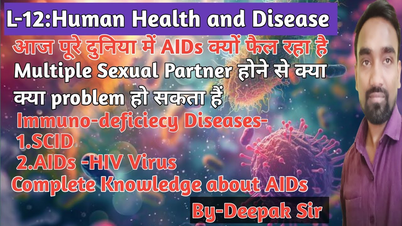 L-12:Human Health & Disease#Immuno-deficiency Disease#AIDs#HIV Virus # ...