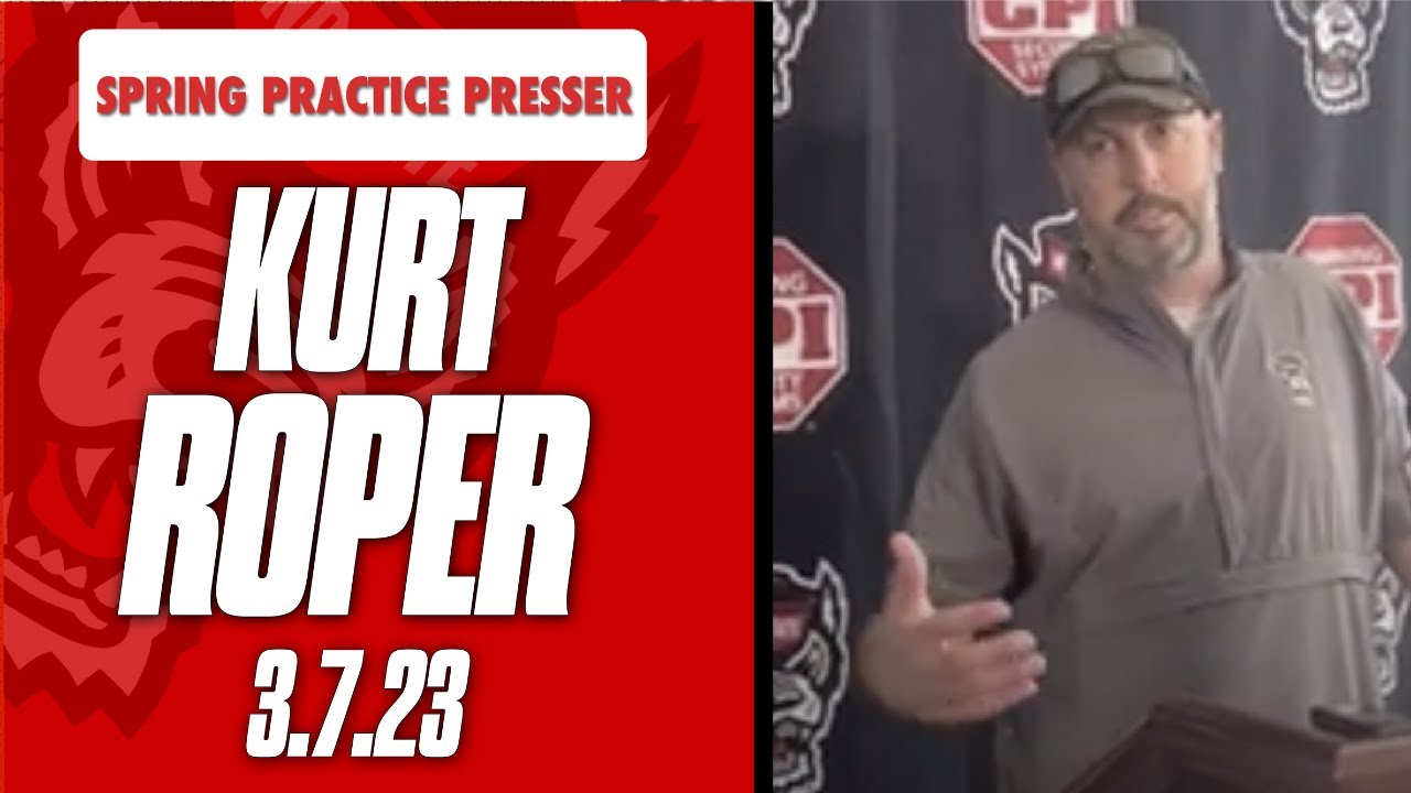 Kurt Roper discusses NC State football spring practice | QB coaching ...