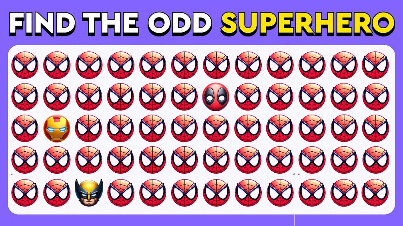 Find the ODD One Out - Extreme Superhero Edition 🦸‍♂️🔥 | Emoji Quiz ...