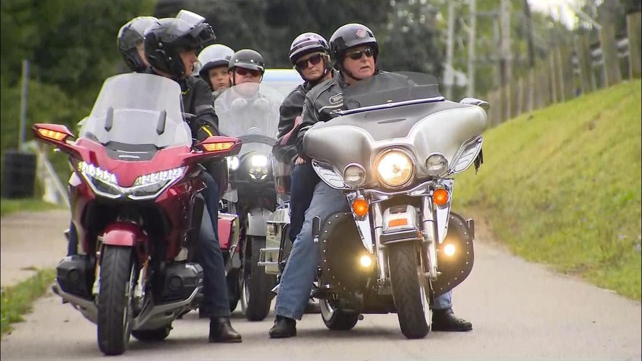 Thousands gather for Friday the 13th motorcycle rally - YouTube