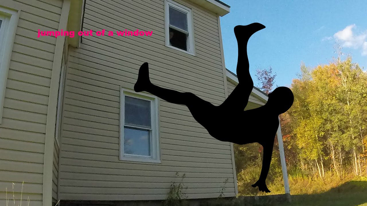 jumping out of a window - YouTube