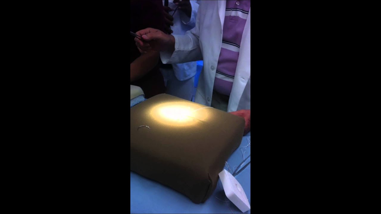 Punto Sarnoff con aguja curva - YouTube