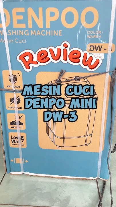 Review Mesen Cuci Denpoo Mini || Denpoo Mini DW-3 - YouTube
