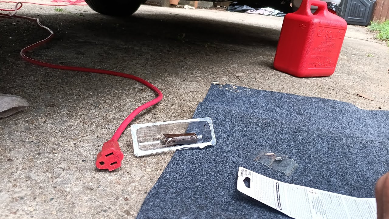 fixing a leaking gas tank - YouTube
