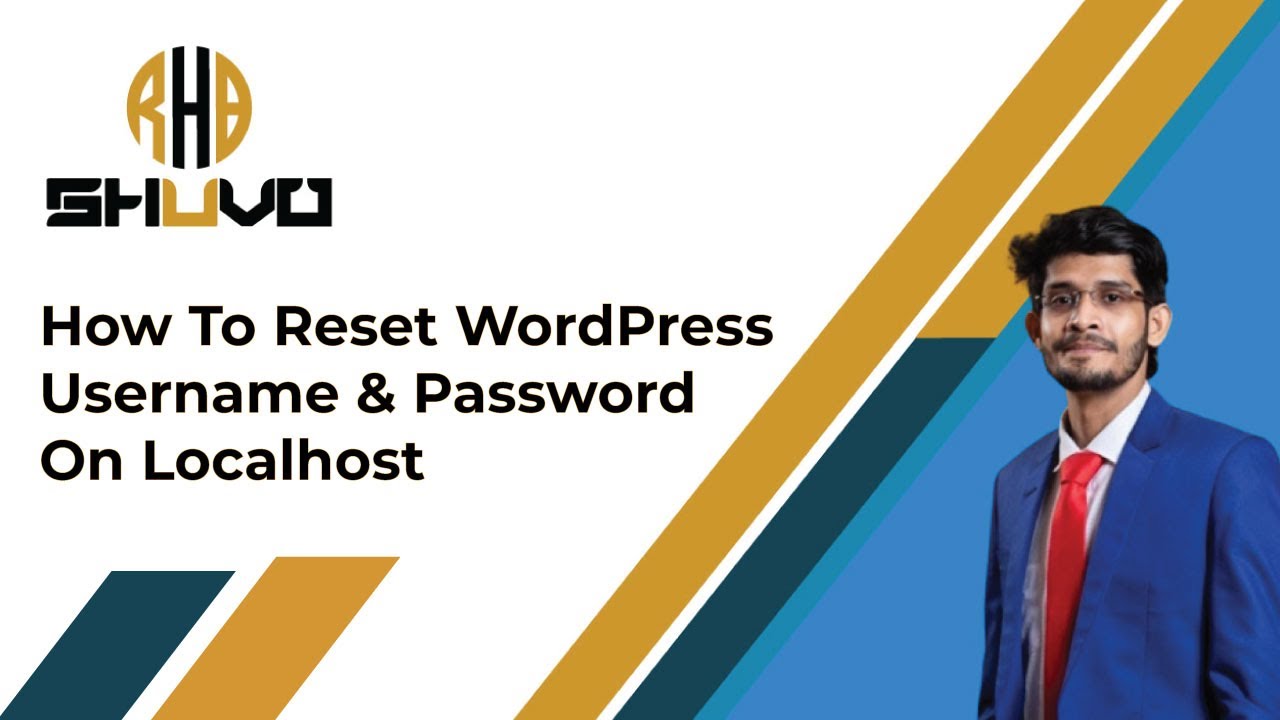 How To Reset Wordpress Username And Password On Localhost Youtube