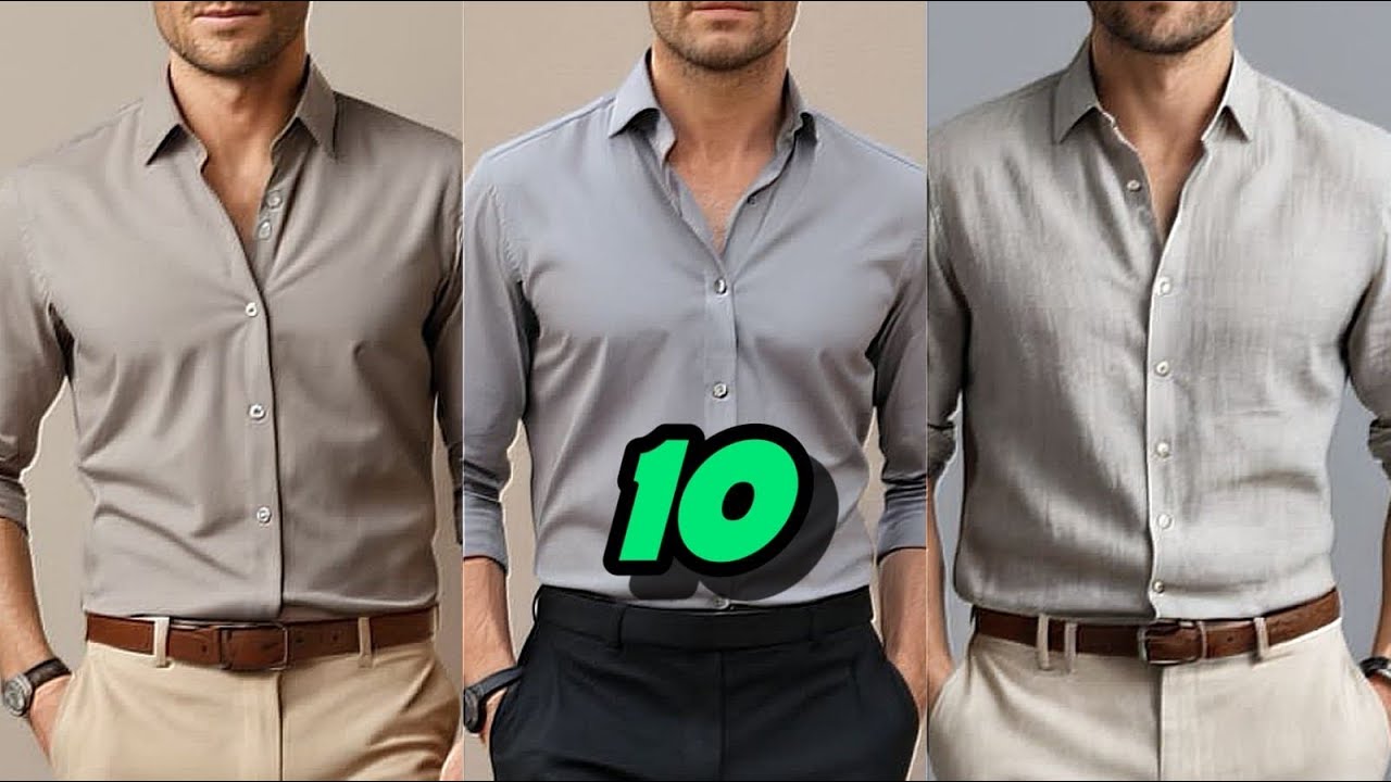 10 Pantalones Perfectos para Combinar con una CAMISA GRIS (Guía para ...