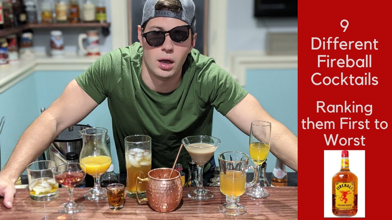 9 DIFFERENT FIREBALL COCKTAILS--RANKING THEM FROM FIRST TO WORST--I GET ...