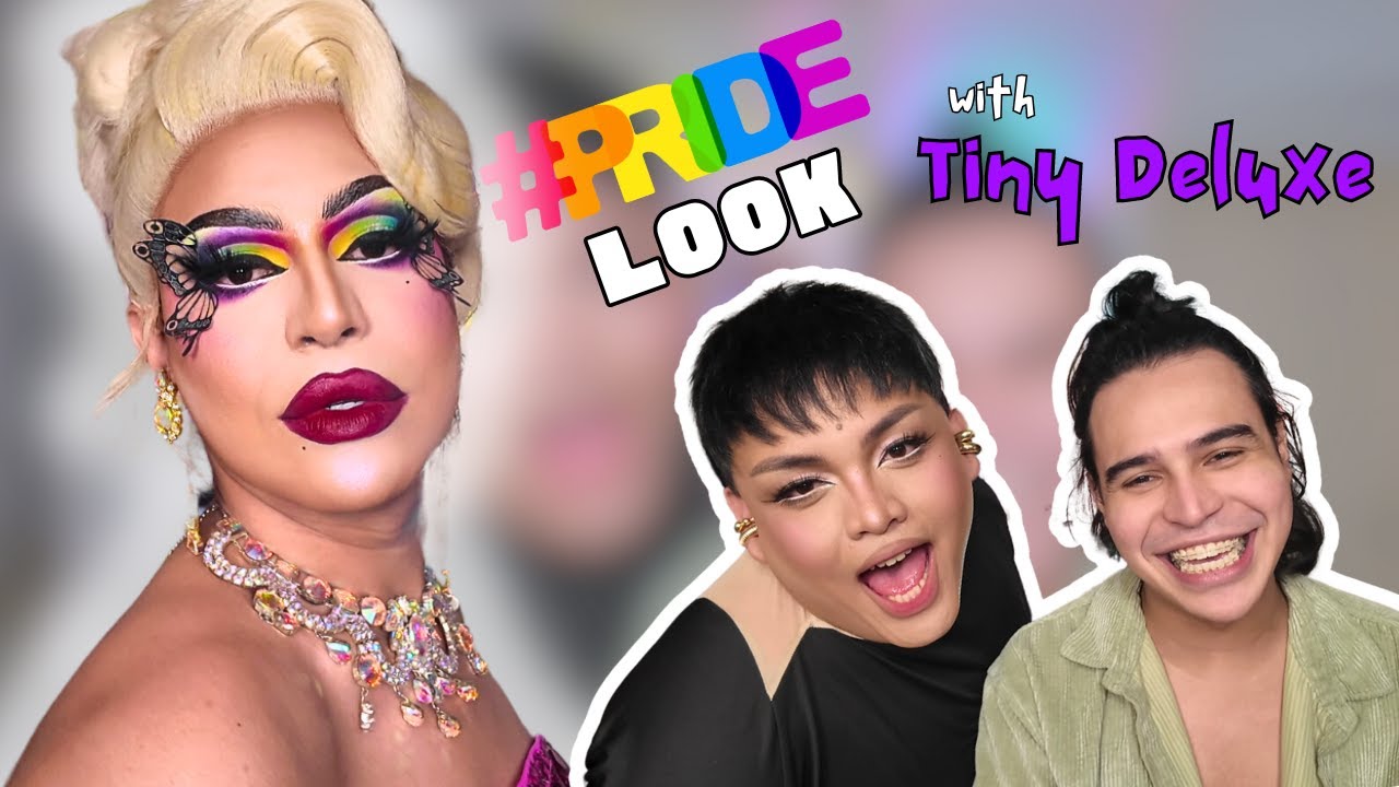 PRIDE MAKEUP BY MY DAUGHTER TINY DELUXE!!! - YouTube