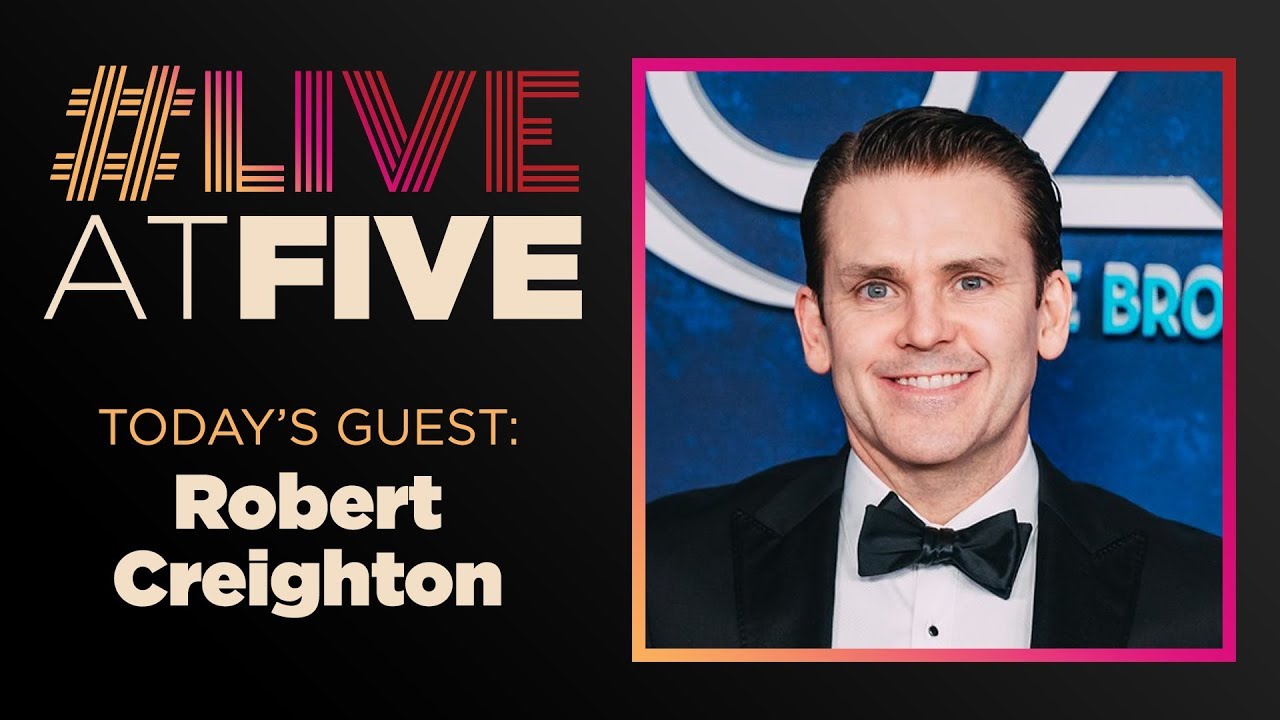 Broadway.com #LiveatFive with Robert Creighton of FROZEN - YouTube