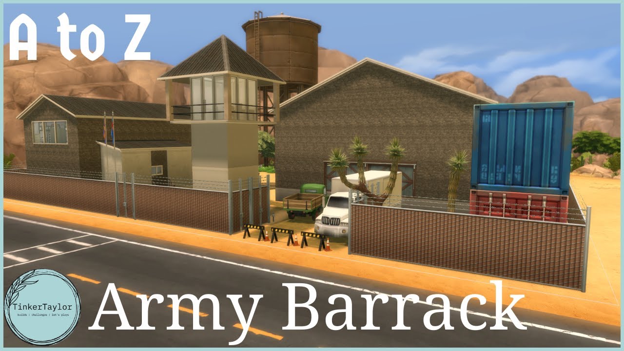 A to Z Build Challenge: Army Barracks || Sims 4 Build - YouTube