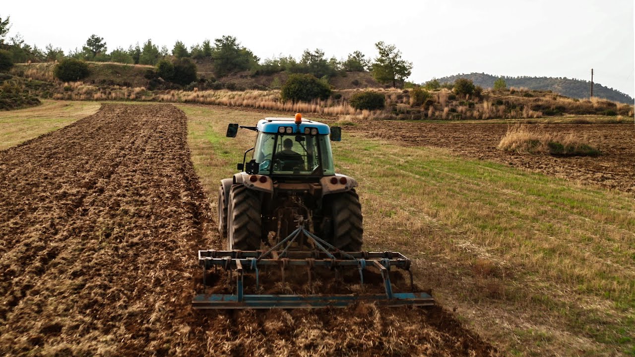 Landini Mythos Cultivating Small Fields in Cyprus - YouTube