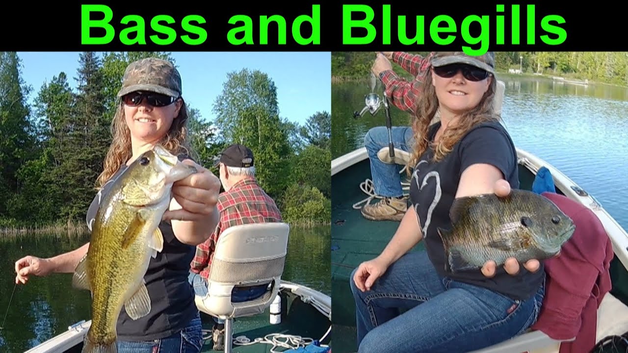 Fishing For Bass And Bluegills In Michigan's Upper Peninsula - YouTube