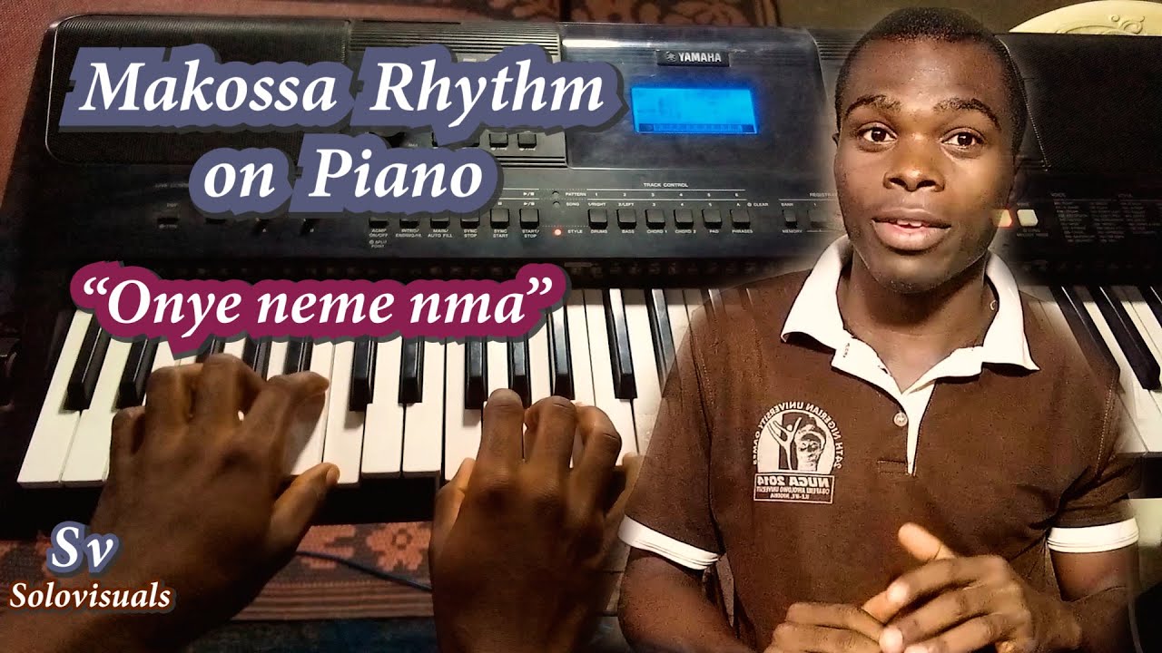 Makossa rhythm on Piano [Piano tutorial] //Keyboard tutorial - YouTube