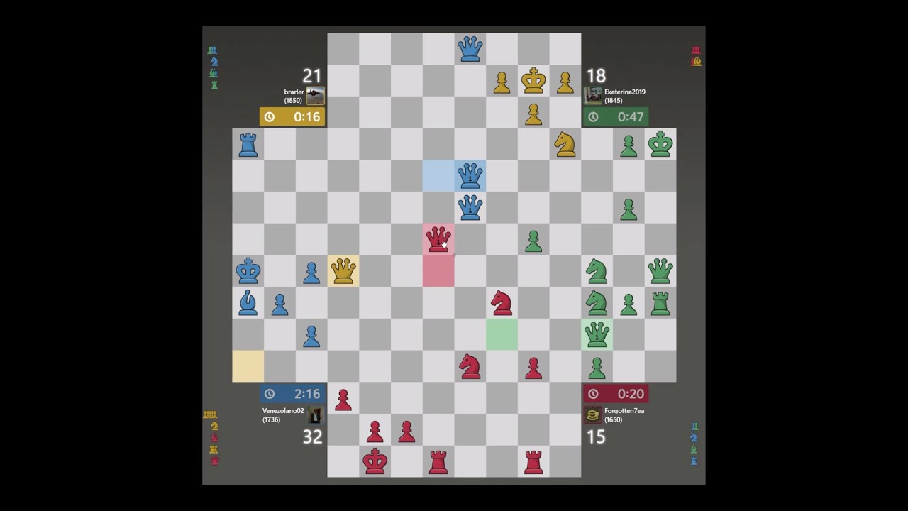 A heck-ton of queens | 4 player chess - YouTube