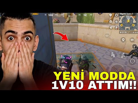 YENİ MODDA 1V10 ATTIM 😱 HAYATIMIN MAÇINI OYNADIM!! | PUBG Mobile 