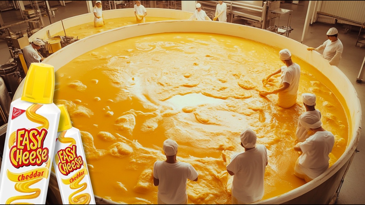 How is Kraft Easy Cheese Made | Inside The Factory - YouTube