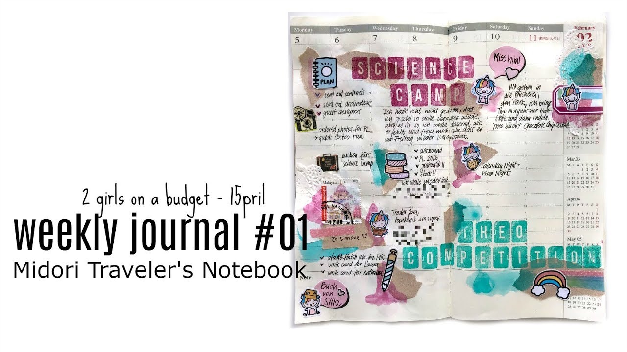 weekly journal #01 * fifteenpril * 2 girls on a budget - YouTube