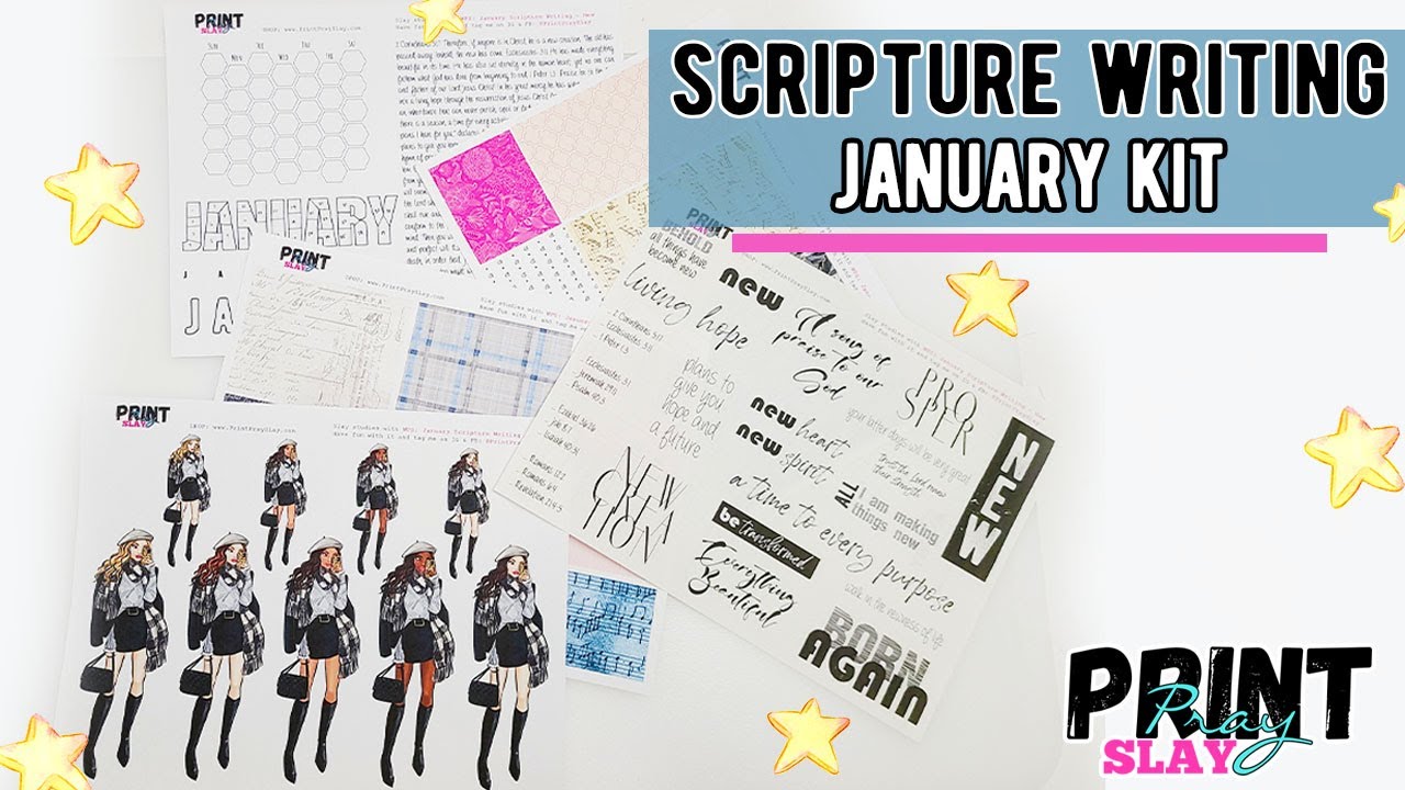 Scripture Writing Plan 2023 January - Study on the Topic New - YouTube