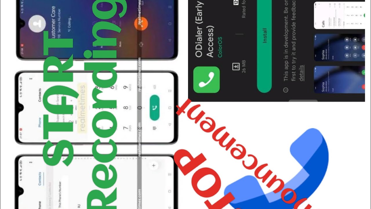 Record calls l बिना अनाउंसमेंट के रिकॉर्डिंग करें रीलमे और ओप्पो या वन ...