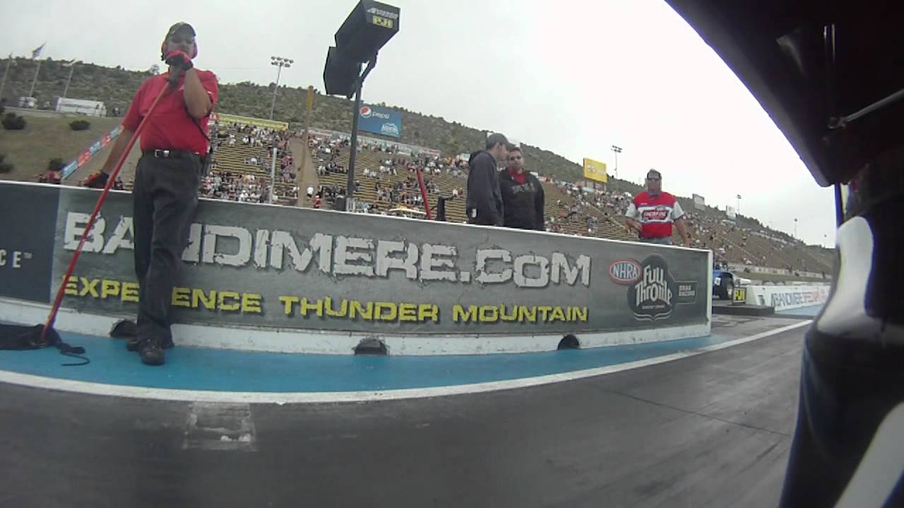 Clint Neff in Semi-Final Bandimere Speedway (Bumper Cam) - YouTube