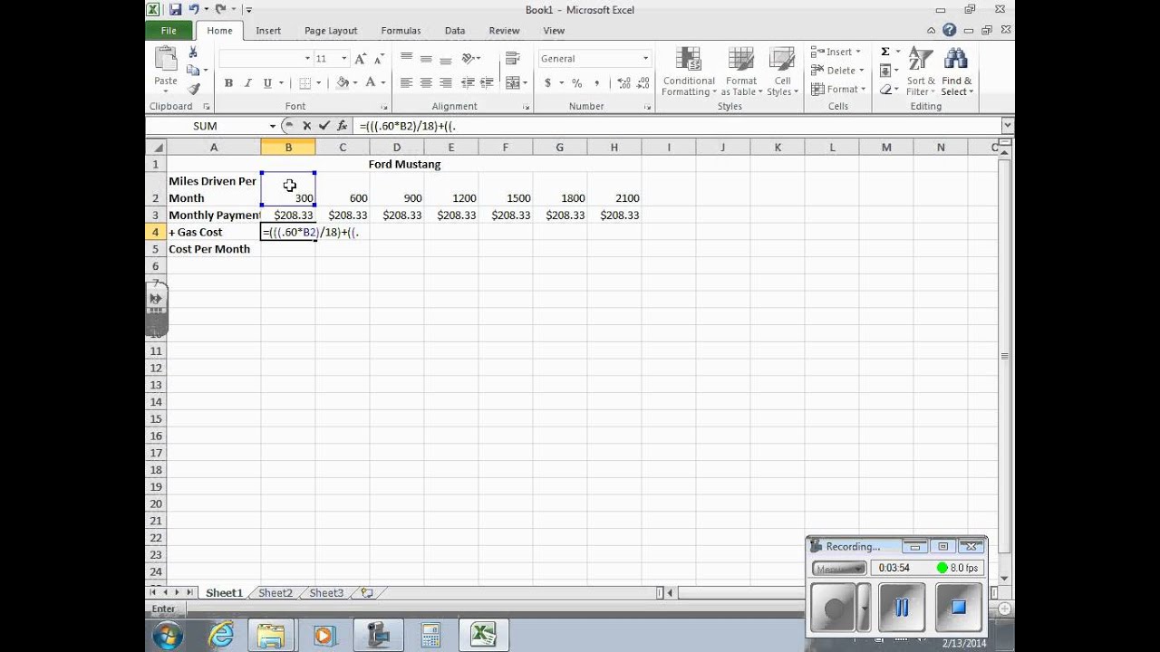 Video Using Excel for Repetitive Calculations - YouTube