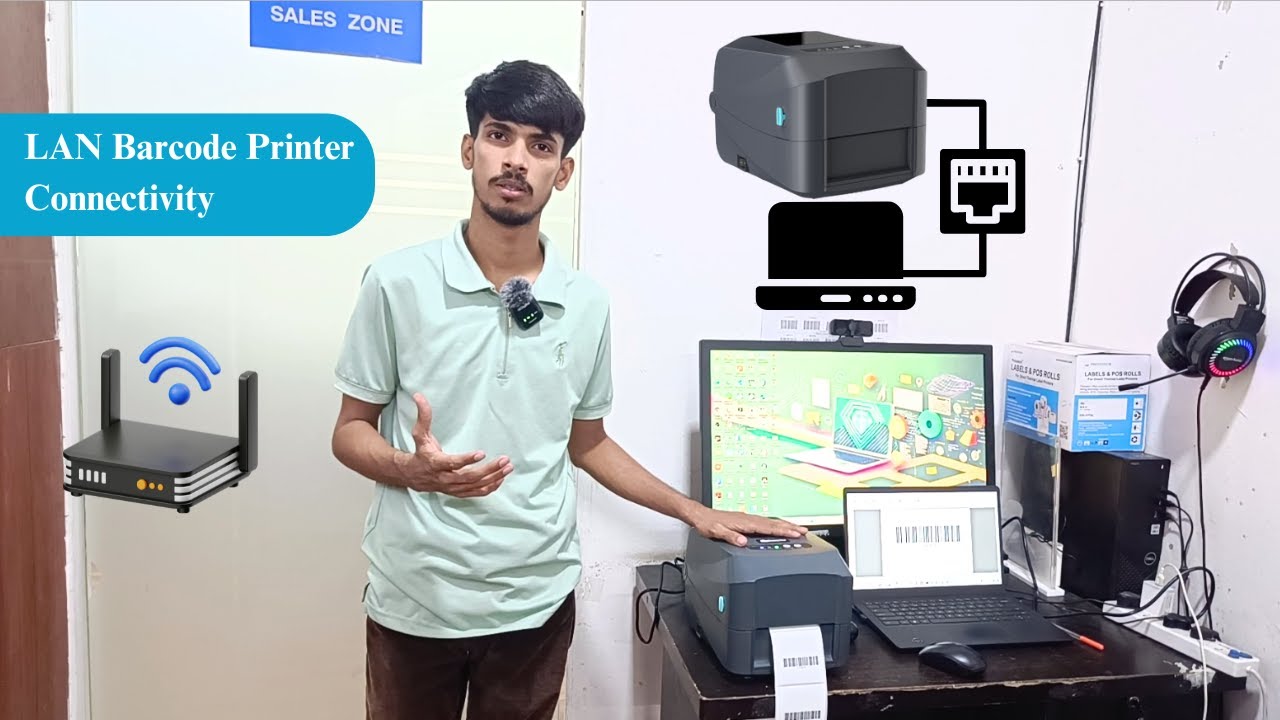 LAN Connectivity Barcode Printer | Low Cost Shipping & Barcode Printer ...