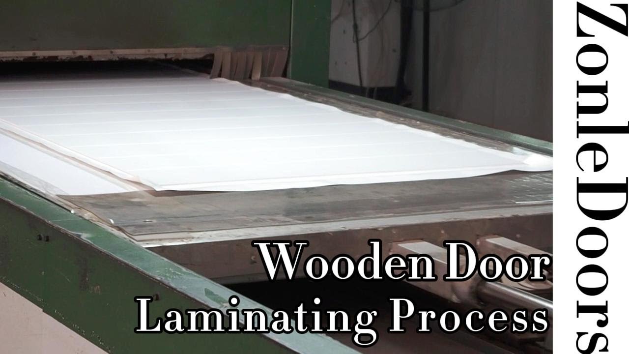 ZonleDoors Wooden Door Laminating Process - YouTube