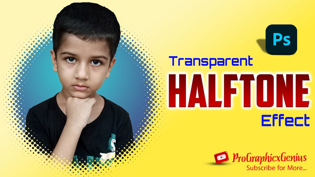 Photoshop Halftone Photo in Urdu/Hindi I photoshop halftone effect ...