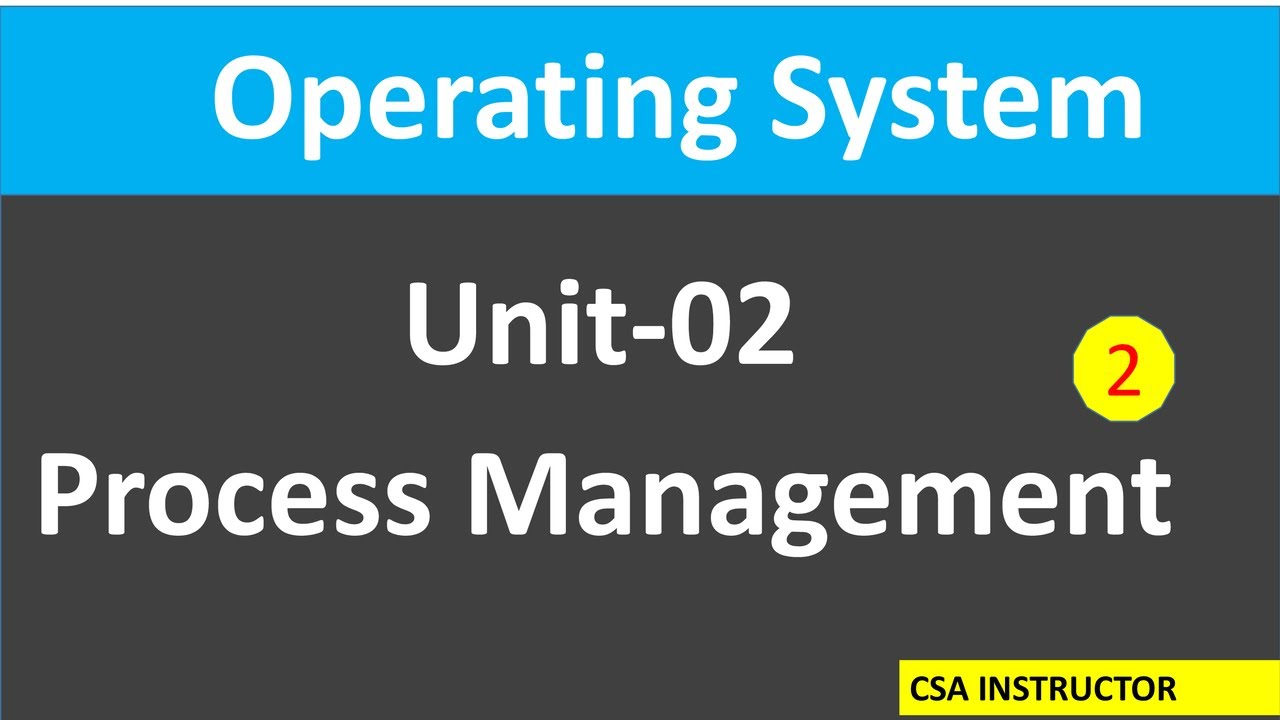 Unit 2 Process Management || Operating System || CSE 4th SEM || Diploma || SBTE Bihar ...