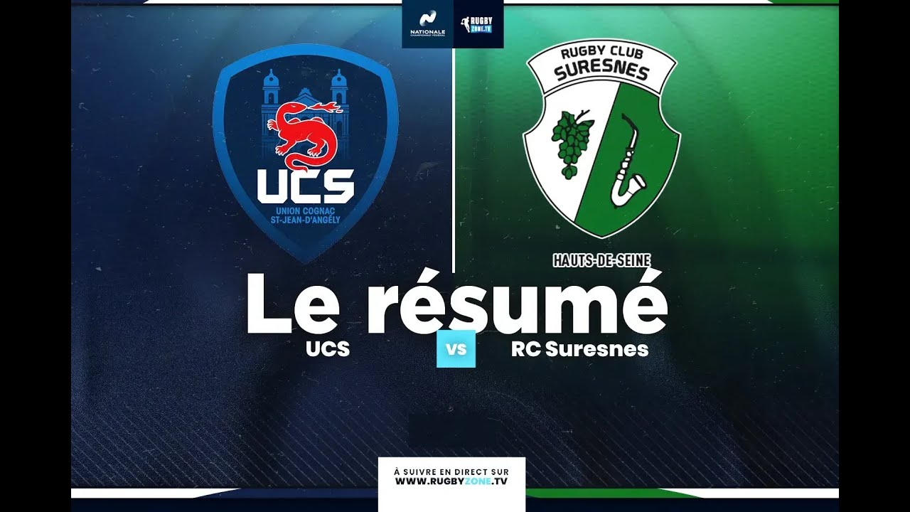 Nationale J12 - UCS Rugby vs RC Suresnes - YouTube