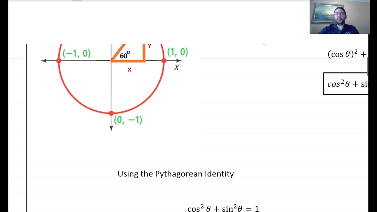 Algebra 2 Lesson 7.3 Part 2: Trigonometric Functions & Real Numbers ...