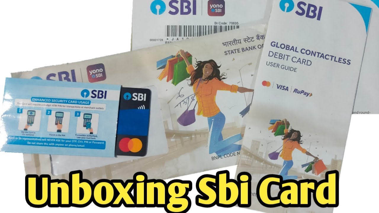 State Bank Of India Debit Card Unboxing/ Sbi Atm Card Unboxing/ Sbi ...