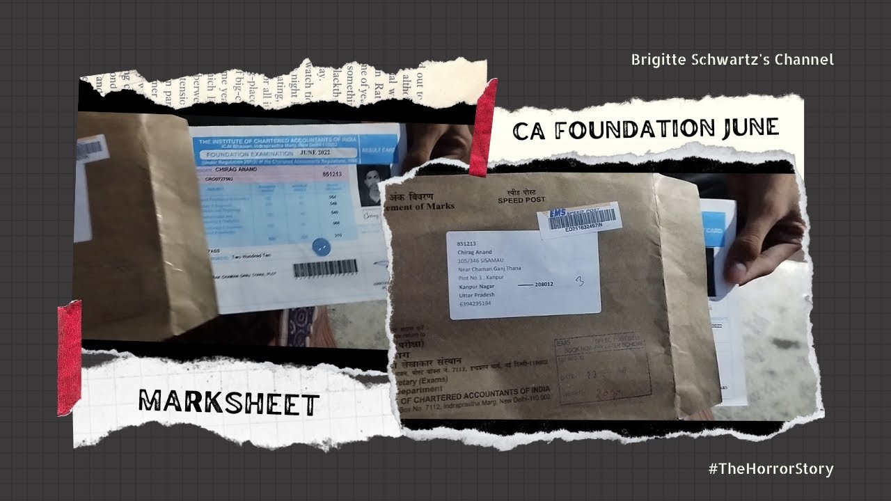 My CA Foundation marksheet 🥳 Unboxing CA Foundation Result june22 #ca # ...