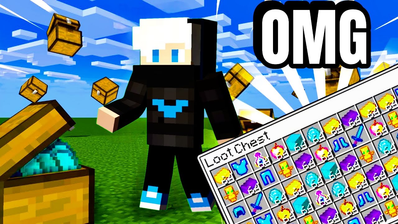 Minecraft But It's RAINING CHESTS | THE FEARLESS #minecraft - YouTube