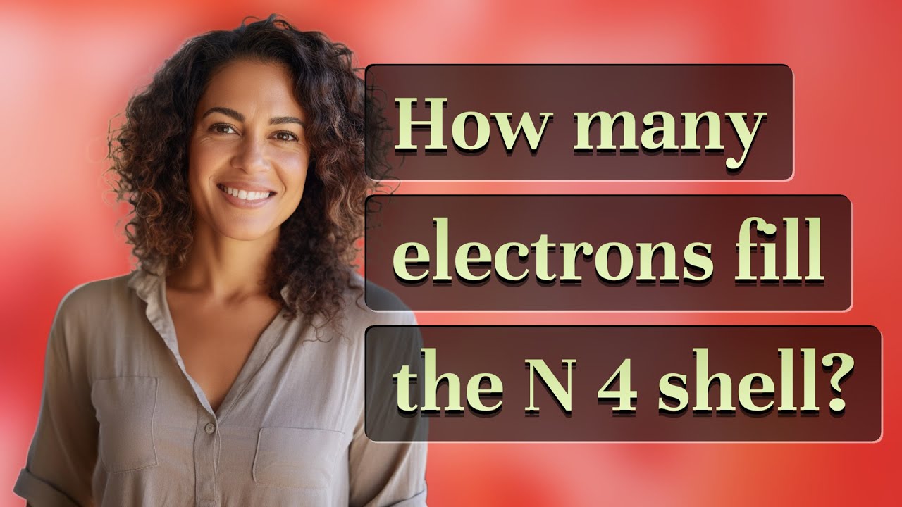 How many electrons fill the N 4 shell? - YouTube