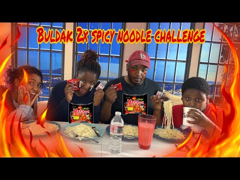 2x SPICY BULDAK NOODLE CHALLENGE. *GONE WRONG* - YouTube