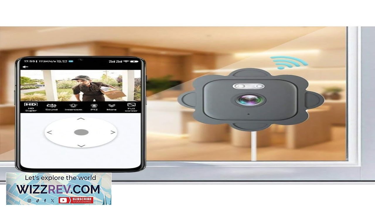 SZSINOCAM 1PCS Home Security Window Installation Camera 2.4GHz WiFi ...