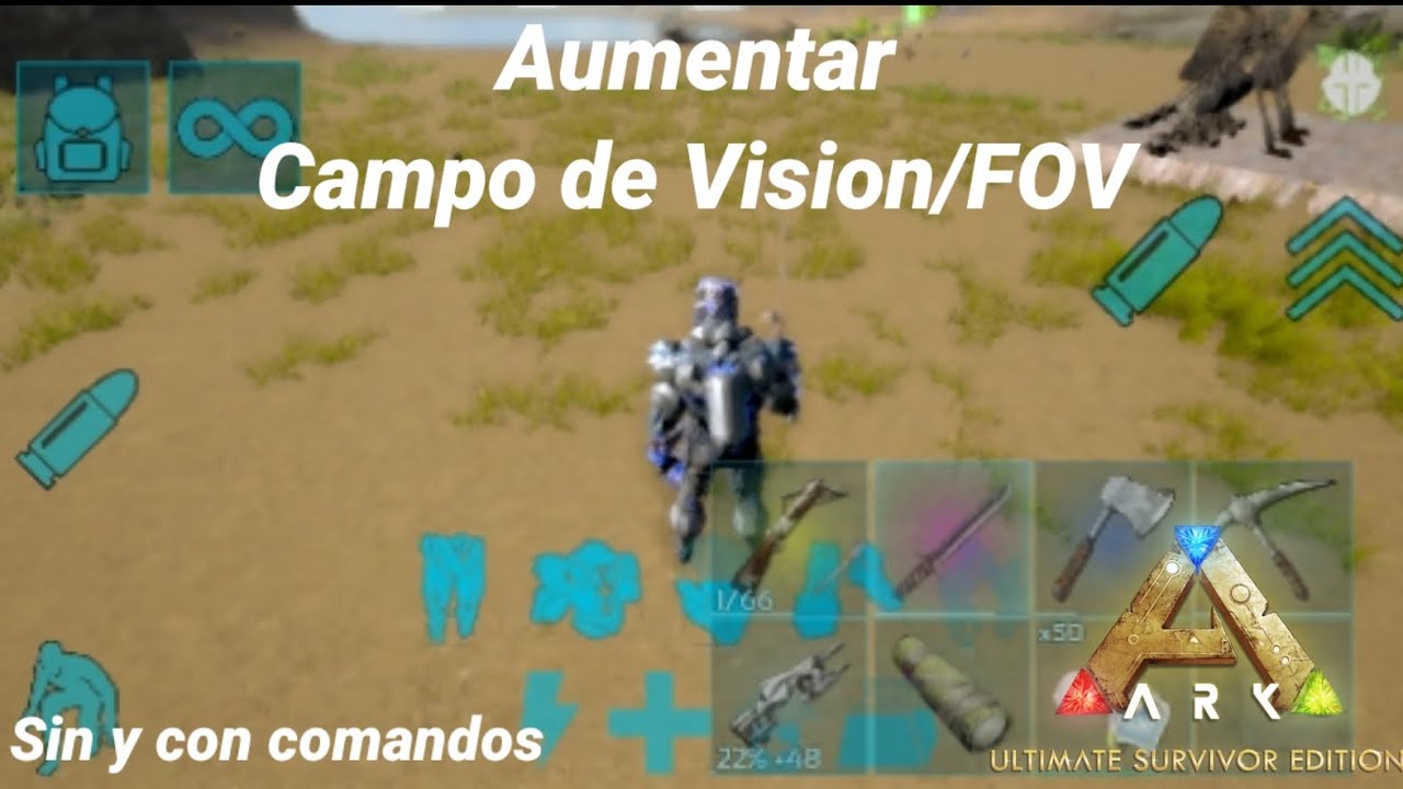 Cómo aumentar el Campo de Visión/fov en el nuevo ark :v - YouTube